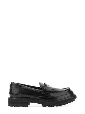 Alexander McQueen Leather Loafer - Black
