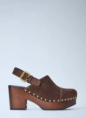 Chloé Jeannette Clogs - Brown