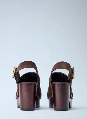 Chloé Jeannette Suede Clogs