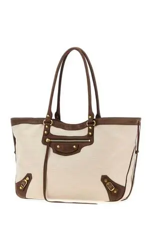 Balenciaga Sand Canvas Le City Shopping Bag - Brown
