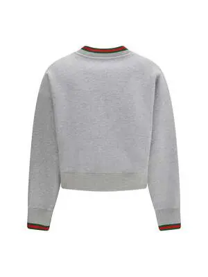 Gucci Web Cotton Jersey Sweatshirt