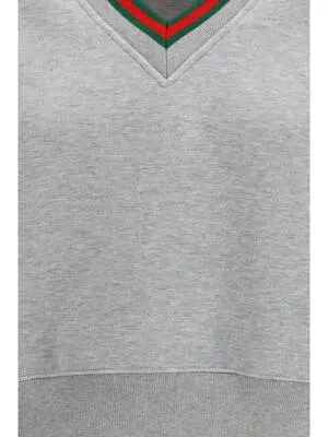 Gucci Web Cotton Jersey Sweatshirt