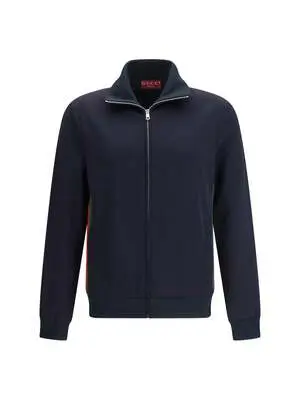 Gucci Technical Jersey Zip-up Jacket - Blue