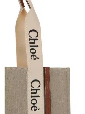 Chloé Woody Canvas Shoulder Bag