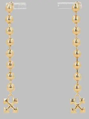 Off-White Orecchini Pendenti Arrow Ball - Gold