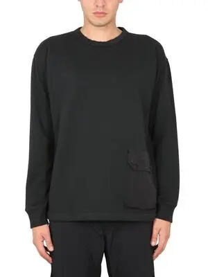 TEN C Cotton Sweatshirt - Black