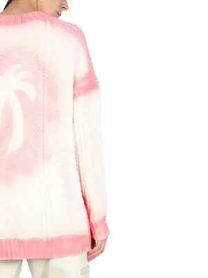 Palm Angels Patent Leather Effect Palm Cardigan