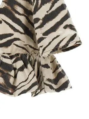 GANNI Zebra Denim' Top