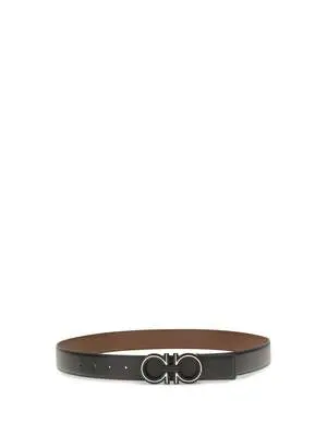 FERRAGAMO Reversible Leather Belt