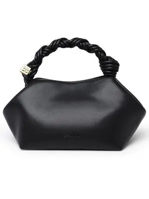 GANNI Bou' Bag In Recycled Leather - Black