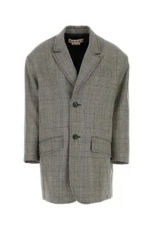 Marni Embroidered Wool Oversize Blazer