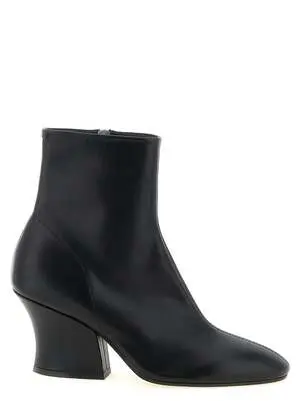 JIL SANDER Lune' Ankle Boots - Black