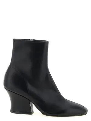 JIL SANDER Lune Ankle Boots - Black