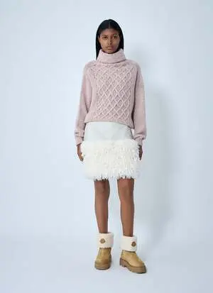 Moncler Wool-blend Cable Knit Sweater