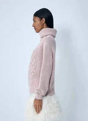 Moncler Wool-blend Cable Knit Sweater