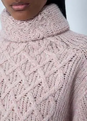 Moncler Wool-blend Cable Knit Sweater