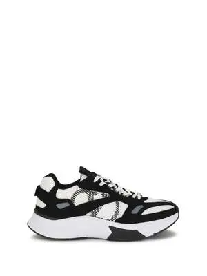 Valentino Garavani Demivee Mesh And Suede Sneakers - Multicolor