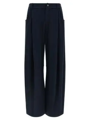 Brunello Cucinelli Cotton Silk Pants - Blue
