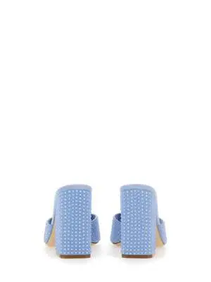 Paris Texas Embellished Leather Mules