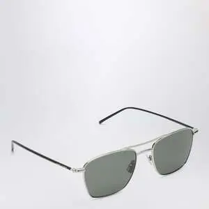 Saint Laurent Rectangular Metal Sunglasses