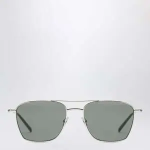 Saint Laurent Rectangular Metal Sunglasses - Silver