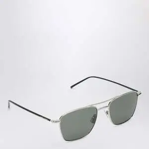 Saint Laurent Rectangular Metal Sunglasses