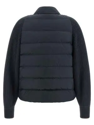 Brunello Cucinelli Shiny Flap Detail' Down Jacket