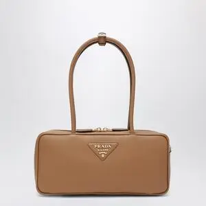 Prada Prada Medium Caramel-Colored Leather Top-Handle Bag Women Brown