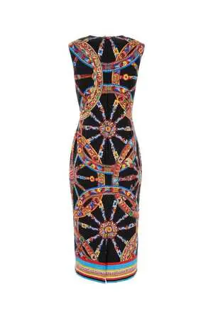 Dolce & Gabbana Printed Satin Dress