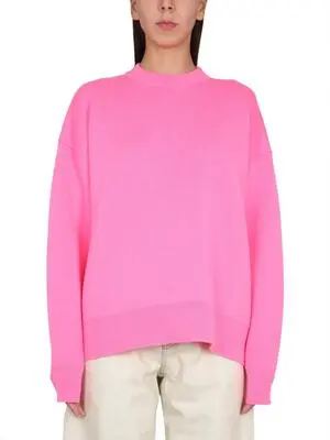 Palm Angels Jersey With Palm Motif - Pink