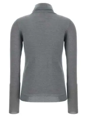Brunello Cucinelli Metallic Turtleneck Sweater - Gray