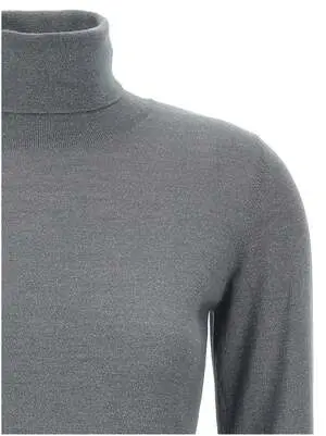 Brunello Cucinelli Metallic Turtleneck Sweater - Gray