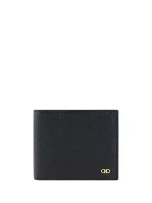 FERRAGAMO Leather Wallet - Black
