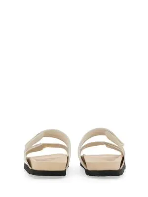 Palm Angels Leather Sandals - White