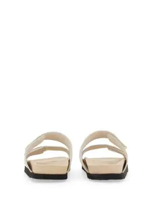 Palm Angels Leather Sandals - White