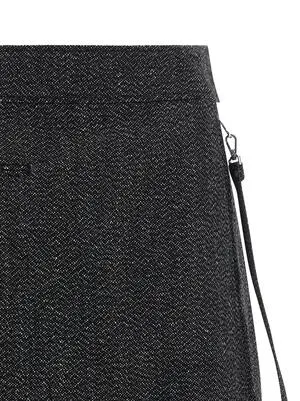COURREGES Zipped Caviar Mini' Skirt