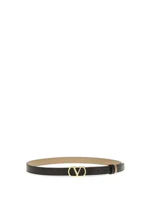 Valentino Garavani Vlogo Signature Belt - Black