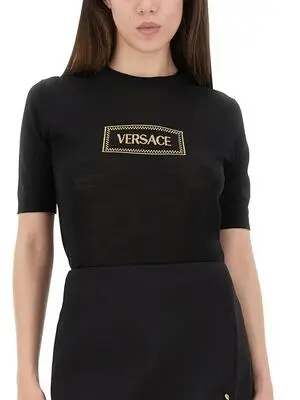Versace Logo Knit T-shirt