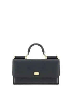 Dolce & Gabbana Micro Sicily Shoulder Bag - Black