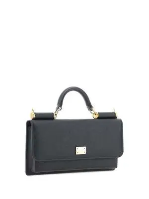 Dolce & Gabbana Micro Sicily Shoulder Bag - Black