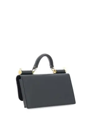 Dolce & Gabbana Micro Sicily Shoulder Bag - Black