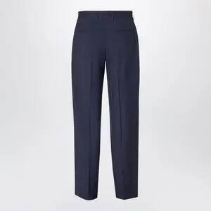 Fendi Wool Canvas Trousers - Blue
