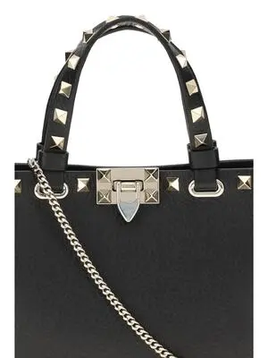 Valentino Garavani Rockstud Shopping Mini Handbag - Black