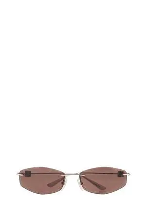 Balenciaga Metal Sunglasses - Silver