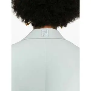 Fendi Wool-silk Blend Cropped Blazer