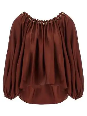 Zimmermann Aster Silk Habotai Blouse - Multicolor