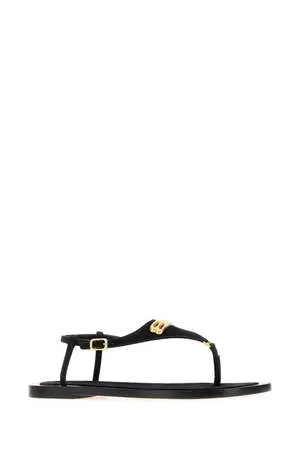 Balenciaga Suede Riva Thong Sandals