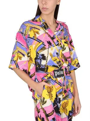 Palm Angels Miami Mix Print Shirt - Multicolor