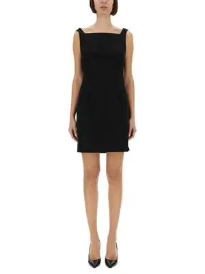 Givenchy Crepe And Satin Dress - Black