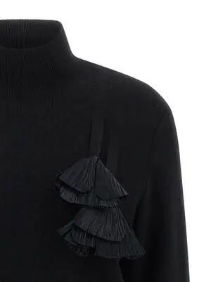 FERRAGAMO Floral Insert Sweater